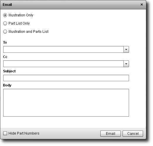 Emailing Illustration and Parts List