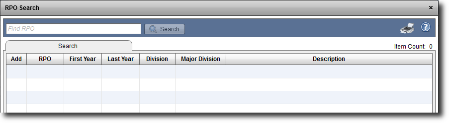 Searching for RPO Codes 2